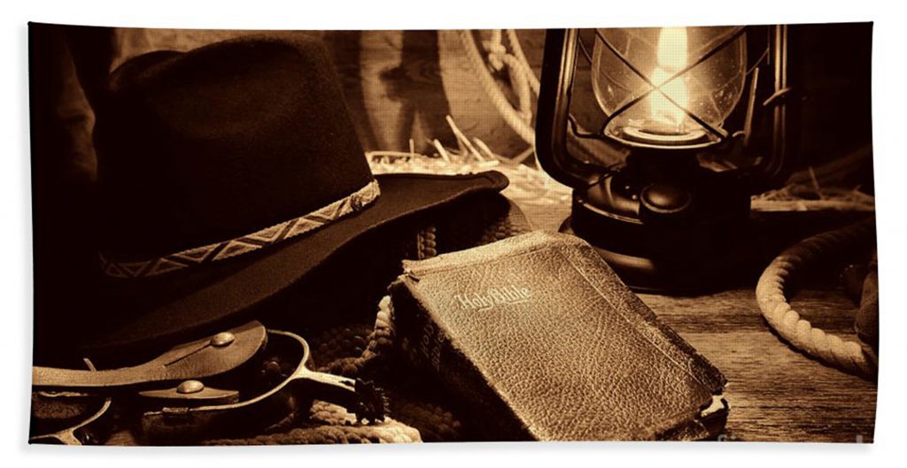 The Cowboy Read The Bible Some - Ellis DownHome